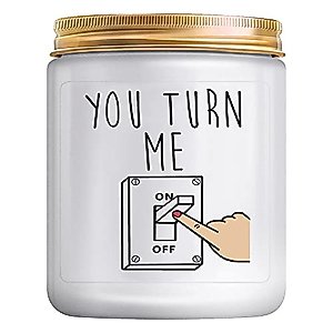 Funny Gifts for Him Her - Romantic Anniversary Birthday Gifts for Boyfriend Girlfriend Couples Husband Wife Cute Lavender Candle Christmas Valentines Day Present for Women Men