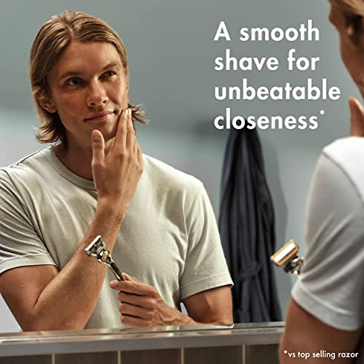 Gillette ProGlide Shield Premium Edition Razors for Men, 1 Gillette Razor, 8 ProShield Razor Blade Refills, 1 Travel Case