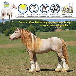 The Blissful Horses Summer Care Butter All Natural Sun Support for Your Horse, 4-Ounce