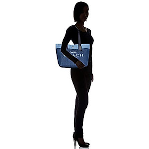 COACH(コーチ) Tote Bag, Silver/Denim