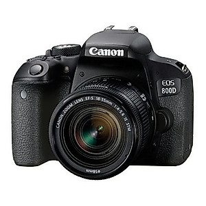 Canon EOS 800D DSLR Camera with 18-55mm Lens (1894C002AA), EOS Bag, Sandisk Ultra 64GB Card, Clean and Care Kit (Renewed)