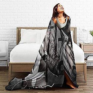 Justin-Bieber Super Soft Blankets Anti-Pilling Flannel Throw Blanket for Home Bedding Living Room 60" x50
