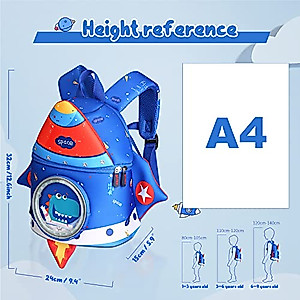 yisibo Led Lights Dinosaur Backpack Waterproof Toddler Backpack Kindergarten Preschool Schoolbag for Kids Baby Boys Girls…