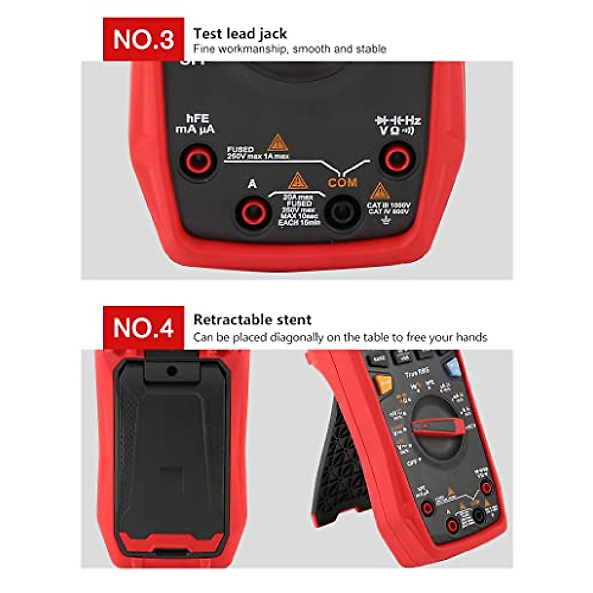 UNI-T Digital Multimeter UT61E+ 22000 Counting AC and DC Current Multimeter High-Frequency Response Measurement Can accurately Measure Changes in weak Signals