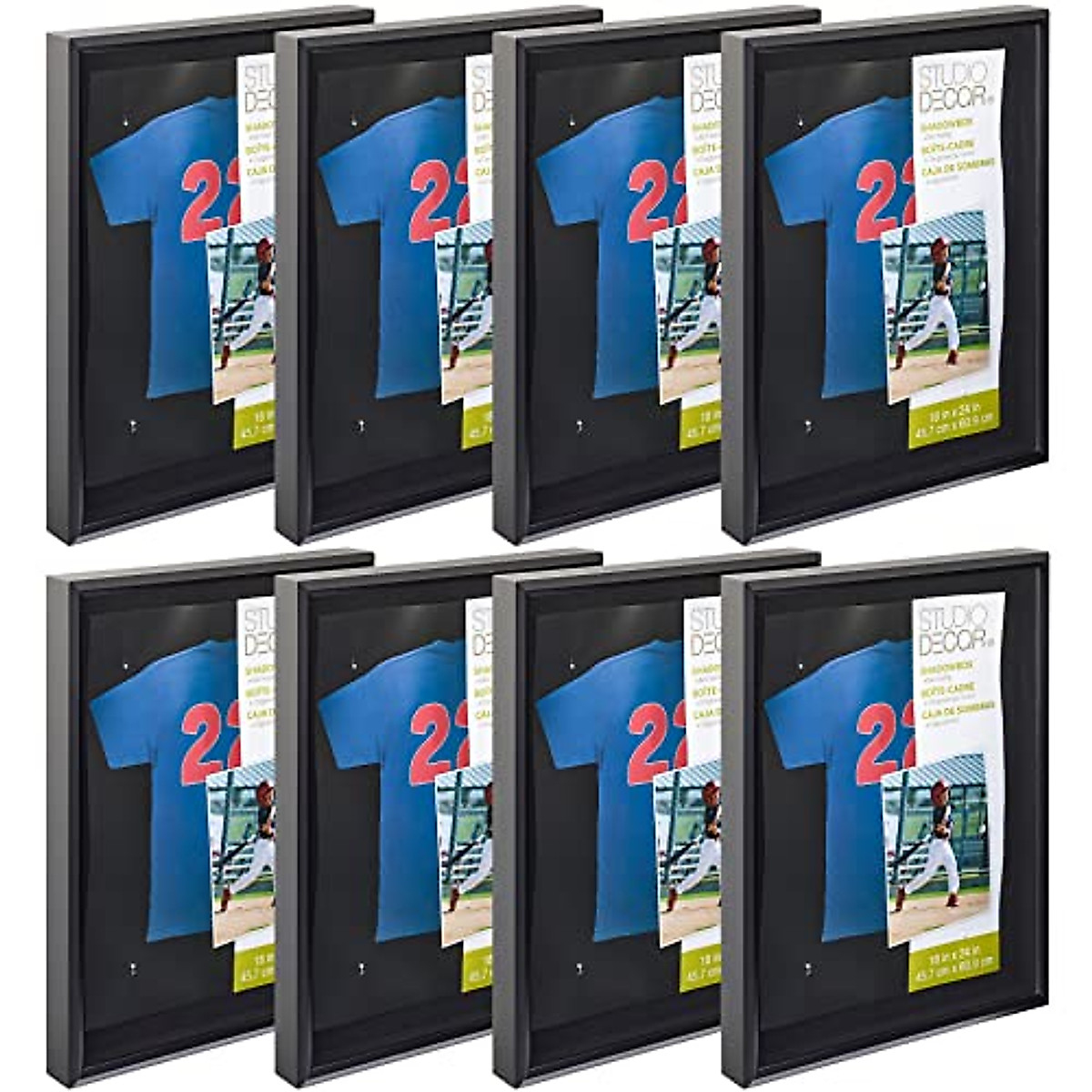 Michaels Bulk 8 Pack: Black 18”; x 24”; Shadow Box by Studio Décor®