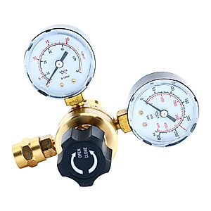YaeTek Argon CO2 Regulators Gauges Gas Welding Regulator CGA580 Mig Tig Weld 0-4500PSI / 0-10BAR