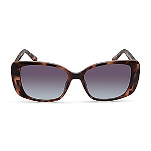 GUESS Women's Rectangular Sunglasses, Pink, 53mm