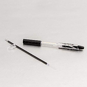 Pentel R.S.V.P. RT Retractable Ballpoint Pen, 1.0mm Tip, Black Ink, Box of 12 (BK93-A)