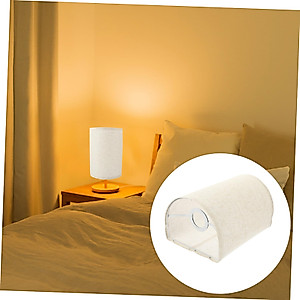 WHAMVOX Accessories cylinder desk lamp Linen pendant lamp shade Household Lampshade floor decorate floor lamp household Simple wall lamp shade small lampshade Table Light Accessories