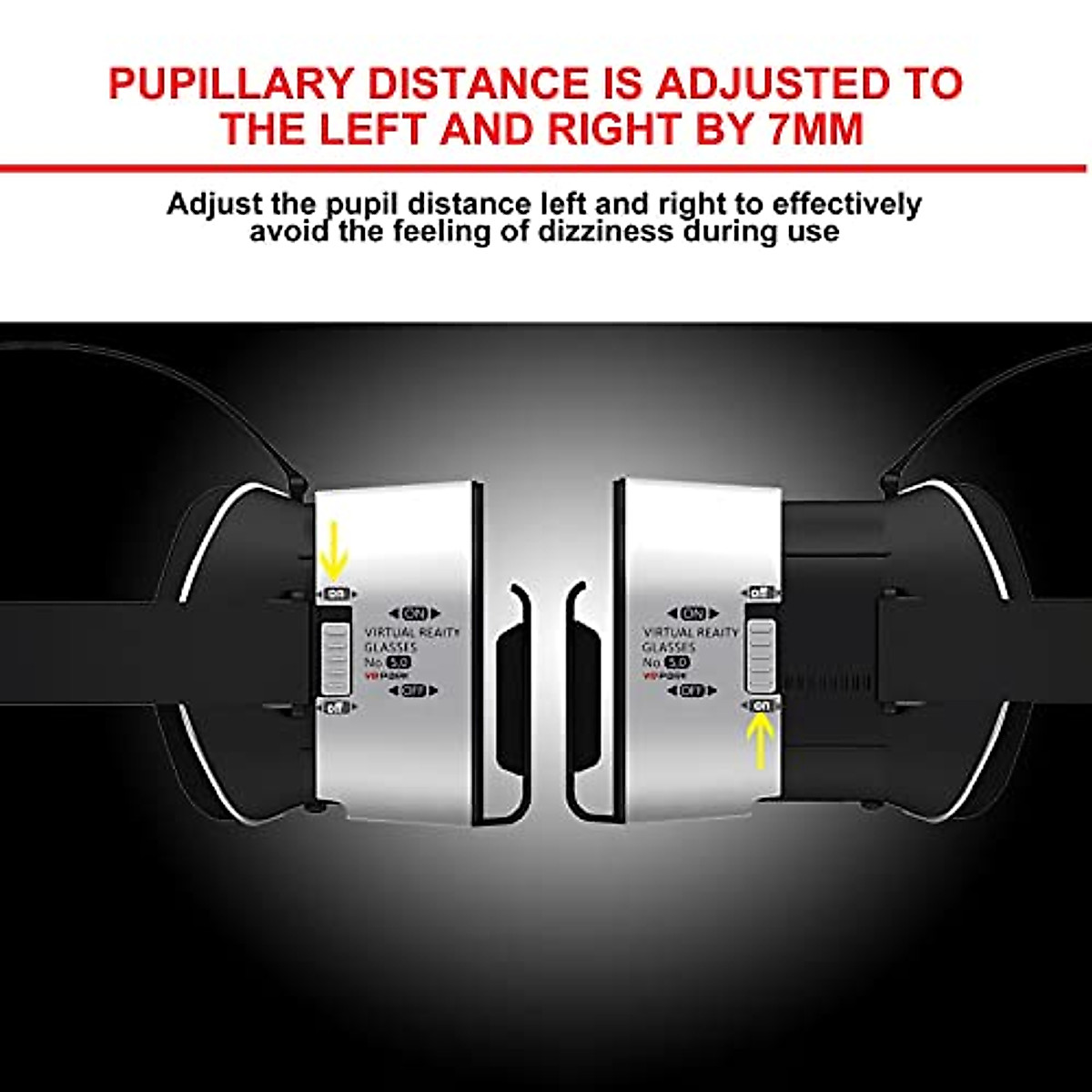 Vr 3D Virtual Reality Glasses, FOV 110° Wide Viewing Angle, Eye-Protecting, for Mobile Phones with Goggles Suitable, Movies with Remote Control