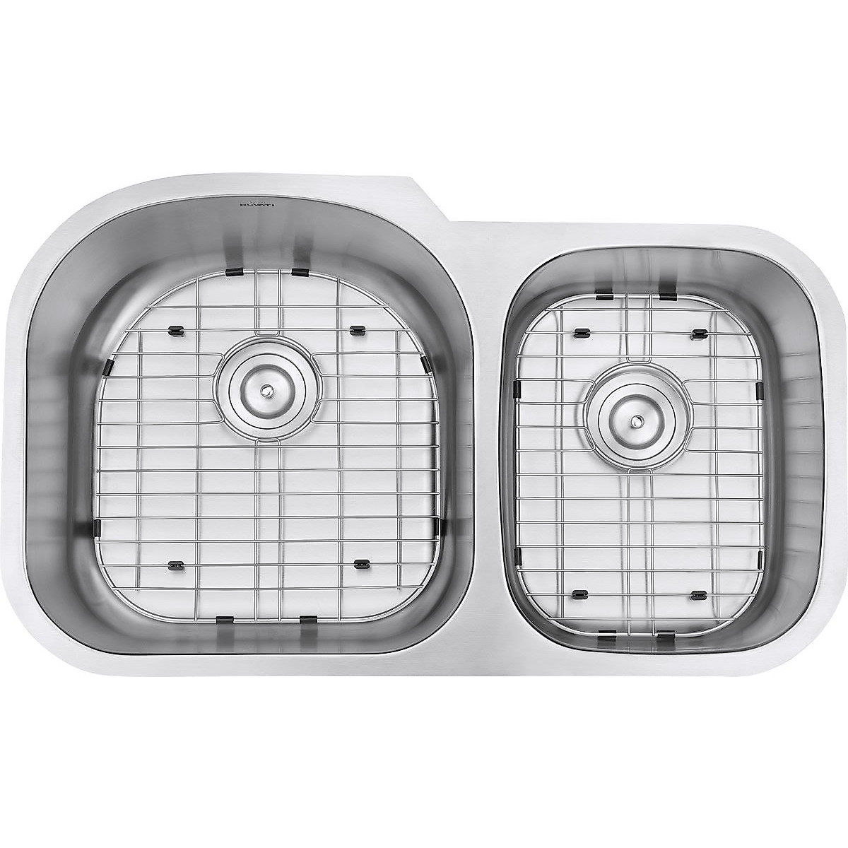 Ruvati 34-inch Undermount 60/40 Double Bowl 16 Gauge Stainless Steel Kitchen Sink - RVM4600