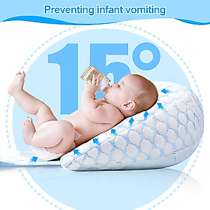 Clasymoon Pregnancy Pillows, Maternity Pillow,Pregnancy Pillows for Sleeping with Removable Cover,Pregnancy Body Pillow for Back Pain and Pregnant Legs,HIPS, Belly Support(3 in 1-Blue White)