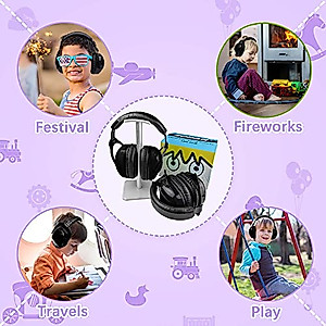 ZOHAN Kids Ear Protection 4 Pack(Nebula&Rap&Green&Orange)