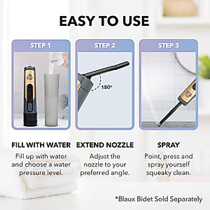 Blaux Portable Bidet Nozzle Replacement - (1pc) Sprayer Head Attachment for Electric Travel Bidets | Easy to Attach | Personal Hygiene, Postpartum Essentials