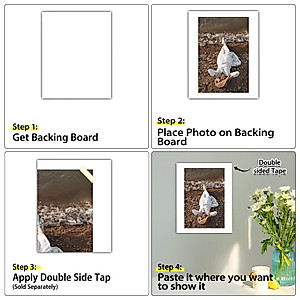 Golden State Art, 5x7 Backing Board Only - for Art, Photos, Print - 4-Ply - 50 Single Backing Boards (50 Pack)