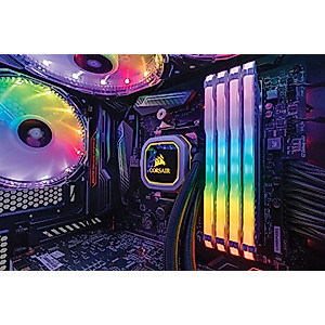 Corsair Vengeance RGB Pro DDR4 3600MHz C18 LED Desktop Memory - White 32GB (4x8GB) (Pack of 4)