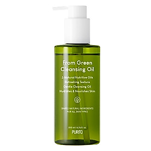 PURITO From Green Cleansing Oil 6.76 fl.oz / 200ml Gentle Facial Cleanser, Cruelty-free & Vegan, Nature-derived Oils (Renewal)