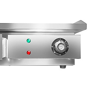 GorillaRock Flat Top Griddle | Teppanyaki Grill with Single Thermostat | Commercial Griddle | 21.50’ x 16.00’ | 110V