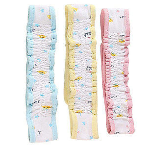 Tomaibaby 3pcs Diaper Buckle Adjustable Cute Infant Toddler Diaper Fixed Belt Buckle Replacement Diaper Needles Replaces Diaper Pins for Baby(Random Pattern)