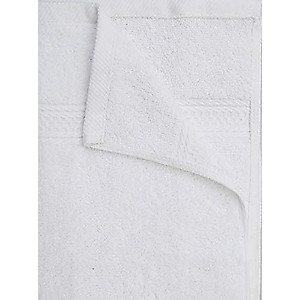 Excellent Deals Wash Cloth [12 Pack, White] - 100% Cotton Washcloth 12" x 12" - Absorbent and Soft Bathroom washcloths - Machine Washable Facecloth - Lint Free Face Towels