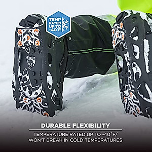 Ergodyne - 16785 TREX 6304 Step In Ice Traction Cleat with 12 Carbon Steel Spike Grips,Black,X-Large