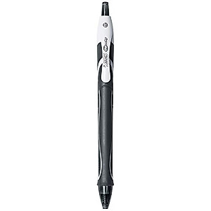 BIC Gel-ocity Quick Dry Gel Pen, Fine Point (0.5mm) - Box of 12 Black Gel Pens