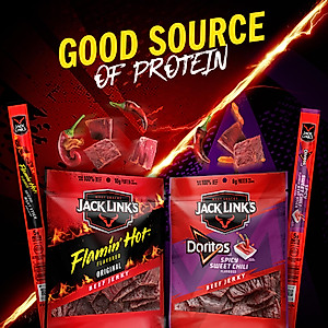 Frito Lay Jack Link's Meats Hot & Spicy Sampler Variety Pack, (Pack of 12)