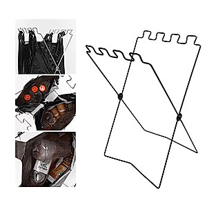 ciciglow Trash Bag Holder, Outdoor Garbage Stand, Home Kitchen Foldable Trash Bag Bracket for Camping, Leaves, Gardening and Parties