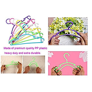 YYaaloa Kids Hangers 10 Pack White Baby Clothes Hangers Childrens Plastic Infant Hangers Very Durable Toddler's Hangers Space Saving for 1inch Closet Rod (White 10pcs)