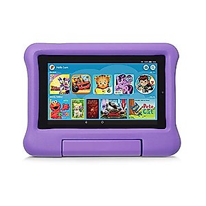Kid-Proof Case for Fire 7 Tablet (Compatible with 9th Generation Tablet, 2019 Release), Purple