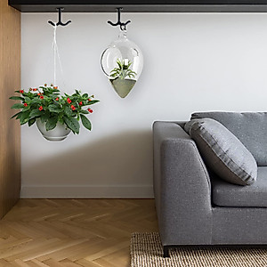 BAMI-LEE House Zinc Alloy Double Prong Ceiling Hook,6 pcs Under The Table Hook Coat Hook for Closet Top Bathroom Kitchen Cabinet Garage