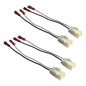 DKMUS 2 X Pairs Wire Cable Wiring Harness for Chrysler Dodge Jeep Vehicles Speakers Adapter Connector Adaptor Plug