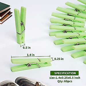 60 Baby Shower Clothespin Games (Green)
