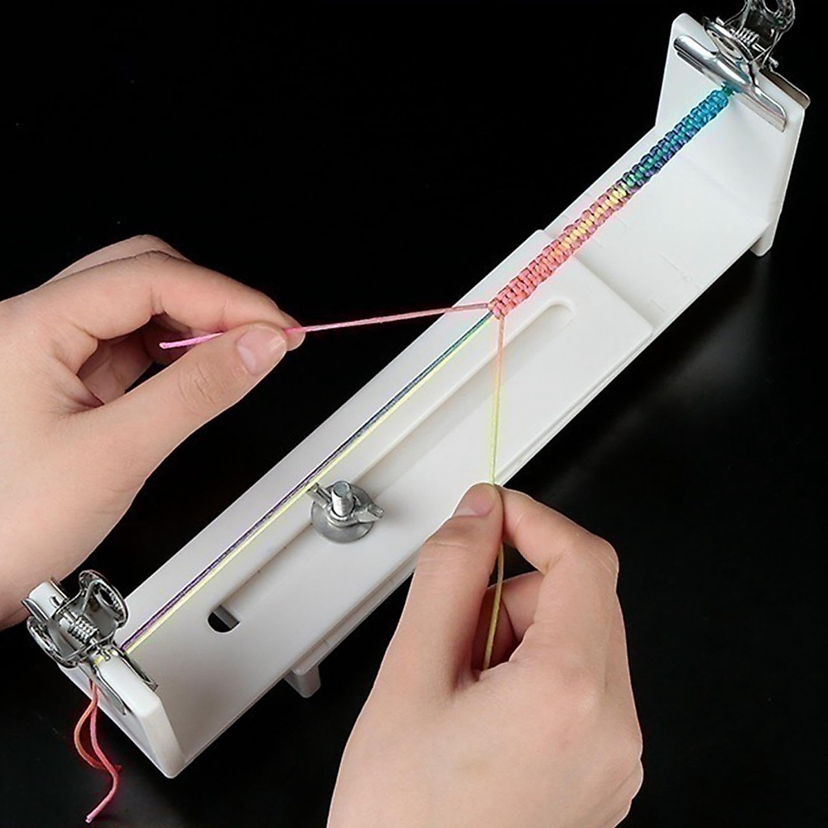 Paracord Bracelet Weaving Jig Bracelet Maker Rope Braiding Tool Lightweight DIY Adjustable Practical Manual Tool for Wristband Weaving