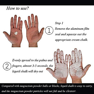 Togear Liquid Chalk, Sports Chalk, Hand Grip Chalk,Weightlifting Chalk,Gym Chalk,Work Out Chalk for Cross Training, Powerlifting,Pole Dance(50ML)