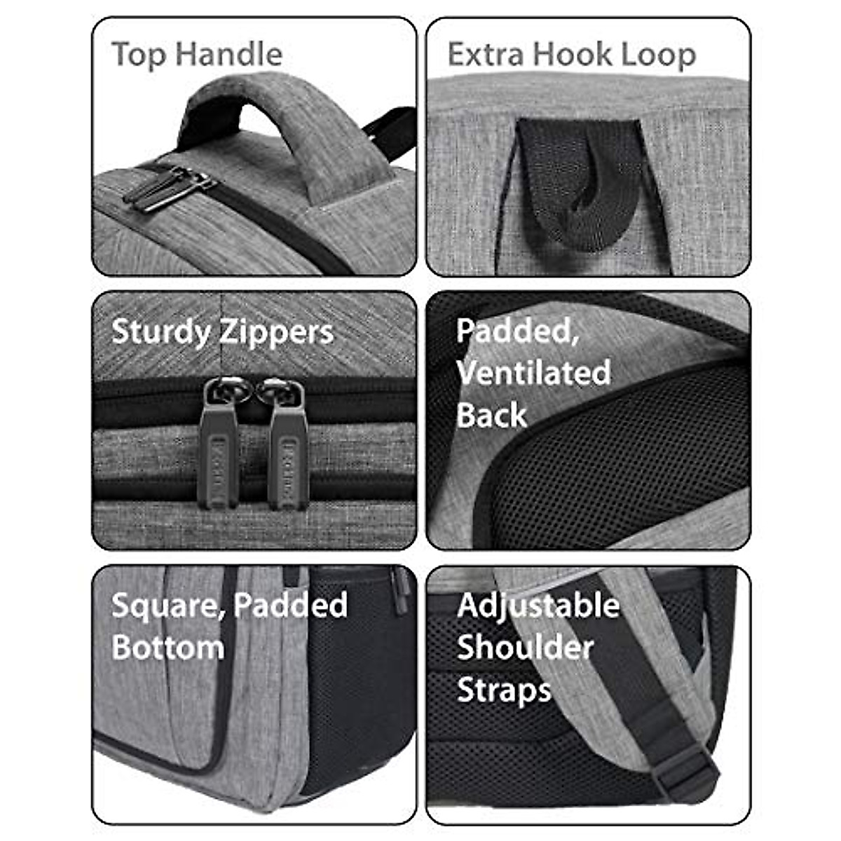 Rockland Slim Pro USB Laptop Backpack, Grey, Large