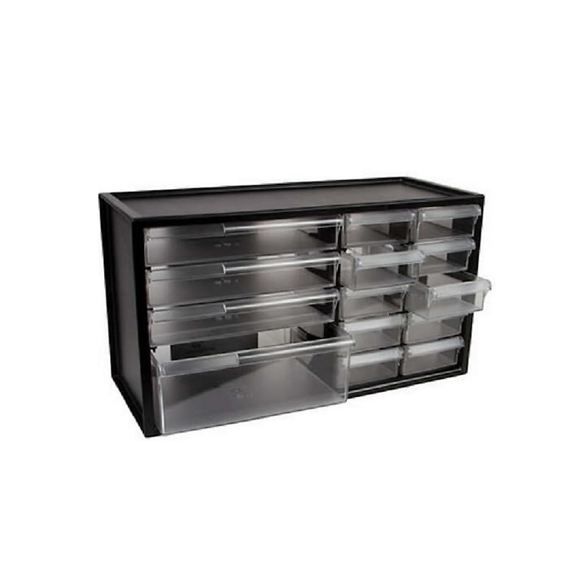 AmeriCan Goods Dental Cabinet Storage Bin Benchtop Cabinets 14 Drawer Unit Bin ideal Organizer for Dental Supply, Med Cabinets, School, Garage & ect. (Black)