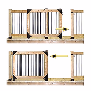 Pylex 11052 Sliding Gate Kit, Black