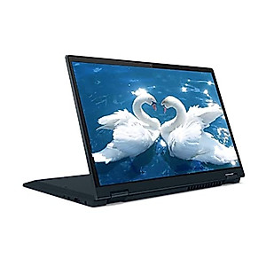 Newest Lenovo IdeaPad Flex 5 14" 2-in-1 Laptop, FHD IPS Touchscreen, AMD Ryzen 3 5300U Quad-Core, 4GB DDR4 128GB SSD, HDMI USB-C Bluetooth Webcam Windows 10S, Abyss Blue, Goldoxis Card