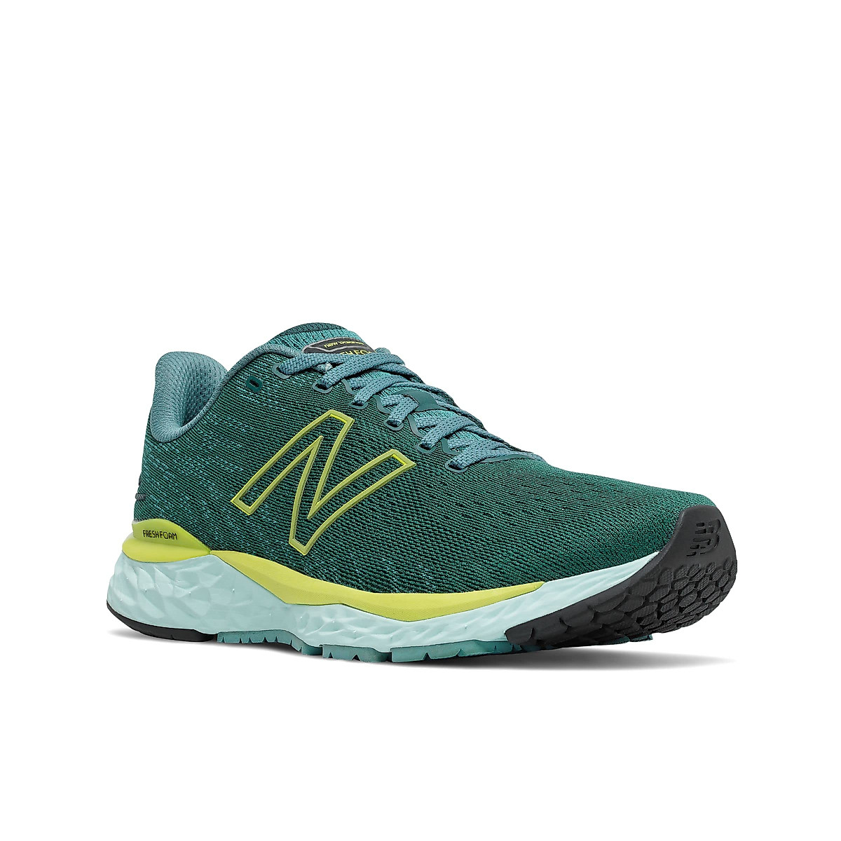 New Balance Men's Fresh Foam Running Shoes, 880V11, Trek/Sulphur Yellow, 10.5