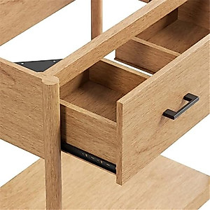 Modway Zaire 30” Mid-Century Bathroom Vanity Cabinet Washstand in Natural, (Sink Basin Not Included), 30 Inches