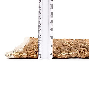 Jute Cotton Patsan Rug 24x36 inches (2x3 Feet) Farmhouse Style,Indoor Entryway Rug, for Room Doorway of Your Home, Hand Woven by Skilled Artisans_Natural Jute Cotton Rug