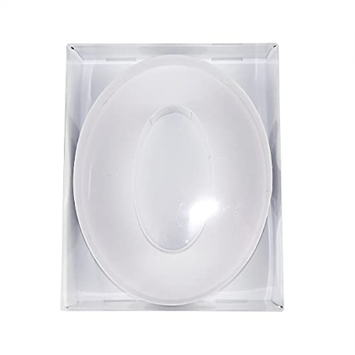 WENPACK 12" Cardboard Number Shaped Mache Decorative Strawberries Fillable Sweets Candy Box with Clear Lid (White, 0)