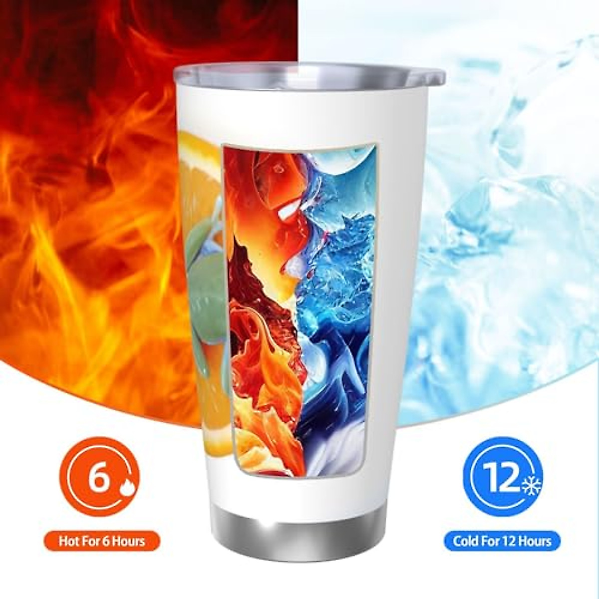 NHJKLWQSZ Peace Tree Frog 20oz Stainless Steel Tumbler With Lid And Straw, Double Wall Vacuum Insulated Coffee Mug Travel Cups Leak-Proof Lid For Hot And Cold Drinks, Metal Straws And Brush