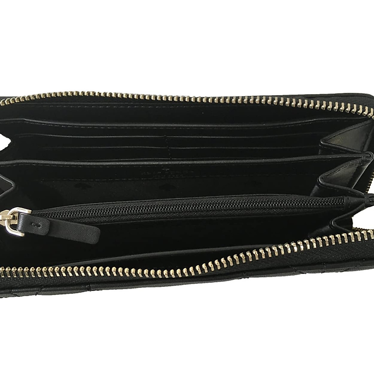 Kate Spade Briar Lane Quilted Leather Neda Zip Around Wallet, Black