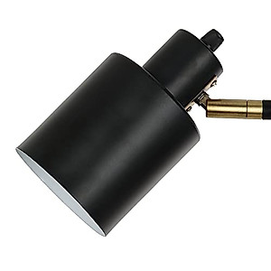 Catalina 23247-001 Modern Floor Lamp, 66", Black w/Metal Shades