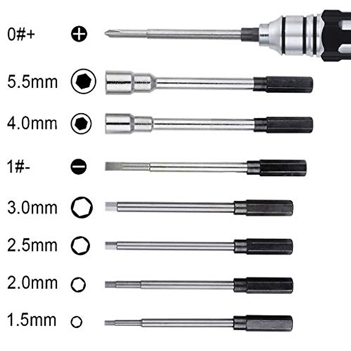 Multifunctional 8 In 1 Screwdriver Set Repair Tool Kit Hexagon Socket For Car Drone Plane Spanner Electric Tools
