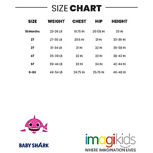 Pinkfong Baby Shark Toddler Girls 3 Pack T-Shirts Pink/Yellow/Blue 3T