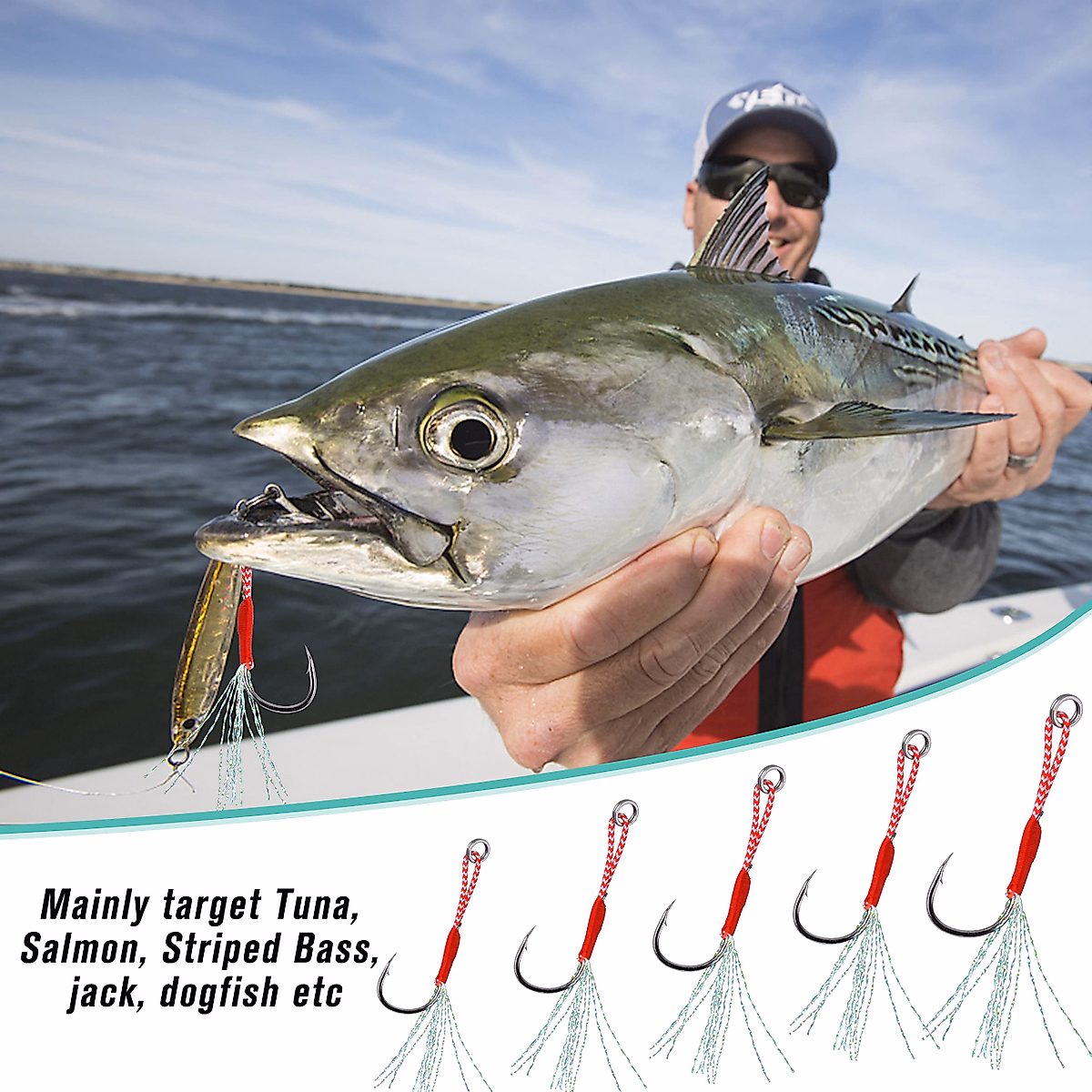 Assist Hooks Saltwater for Jigging,35pcs Micro Jigging Assist Hooks Slow Pitch Jigs Single Assist Fishing Hooks Dancing Stinger Jigging Hooks for Vertical Jigging Lures