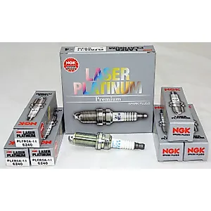 NGK 6240 Laser Platinum Spark Plugs PLFR5A-11 - 6 PCSNEW by NGK